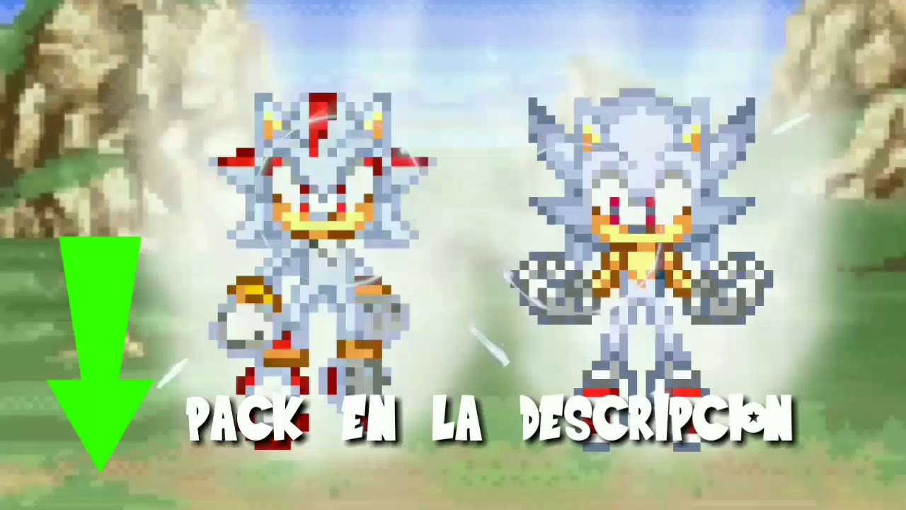 Pack de hyper sonic y hyper shadow sprites (link en la descripción) 100 ...