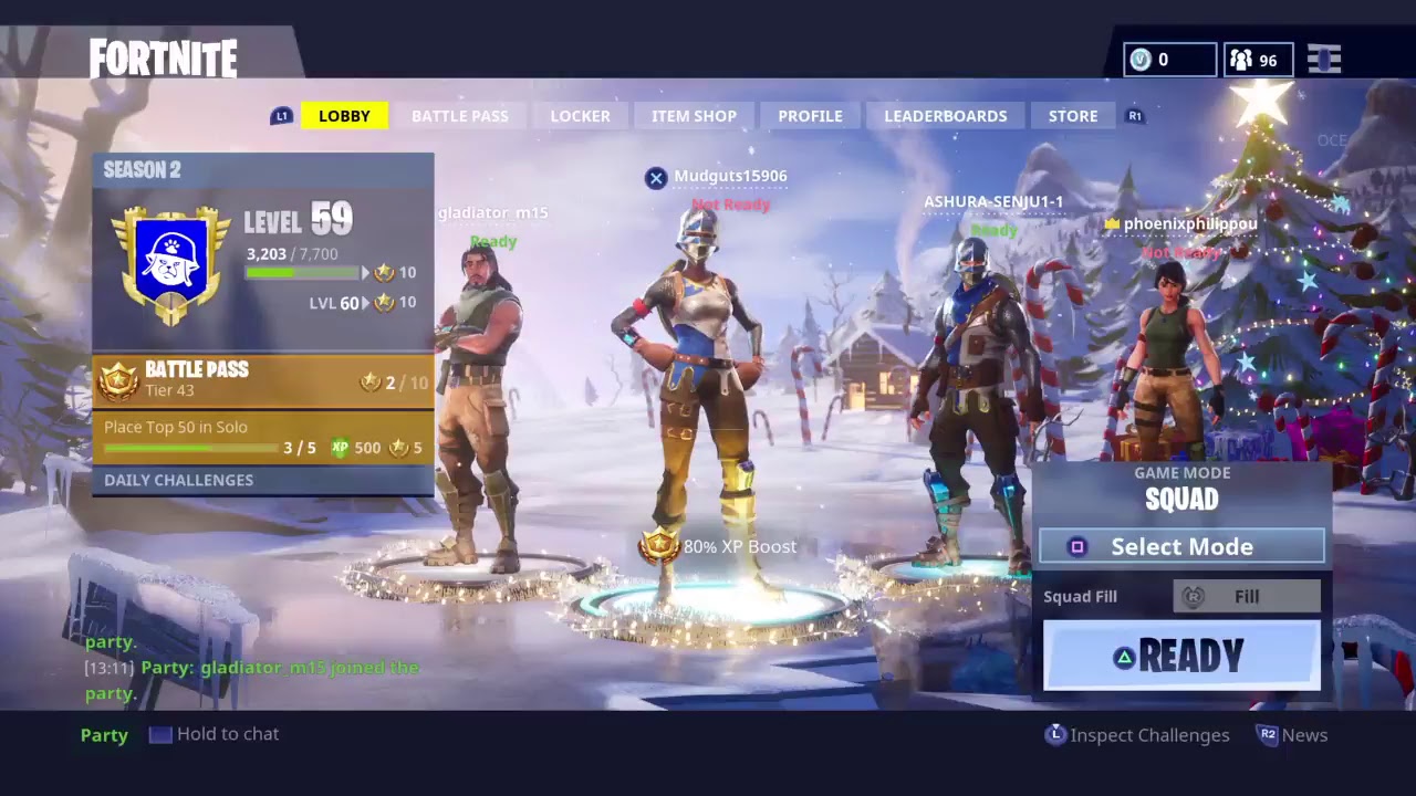FORTNITE SQUADS OPEN LOBBY - YouTube