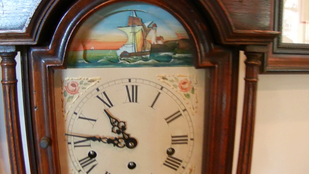 Rocking Ship Granddaughter Clock at clockguy.com - YouTube