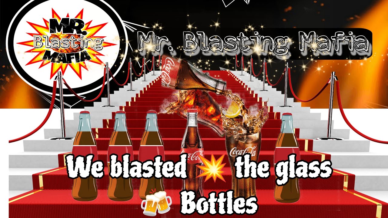 we blasted the glass bottles!\ Entertaining and satisfying videos ...