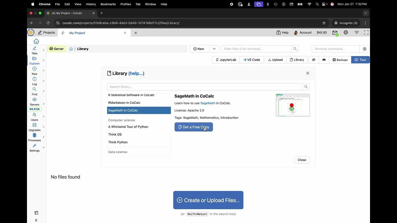 How to Access Introduction to SageMath in CoCalc - YouTube