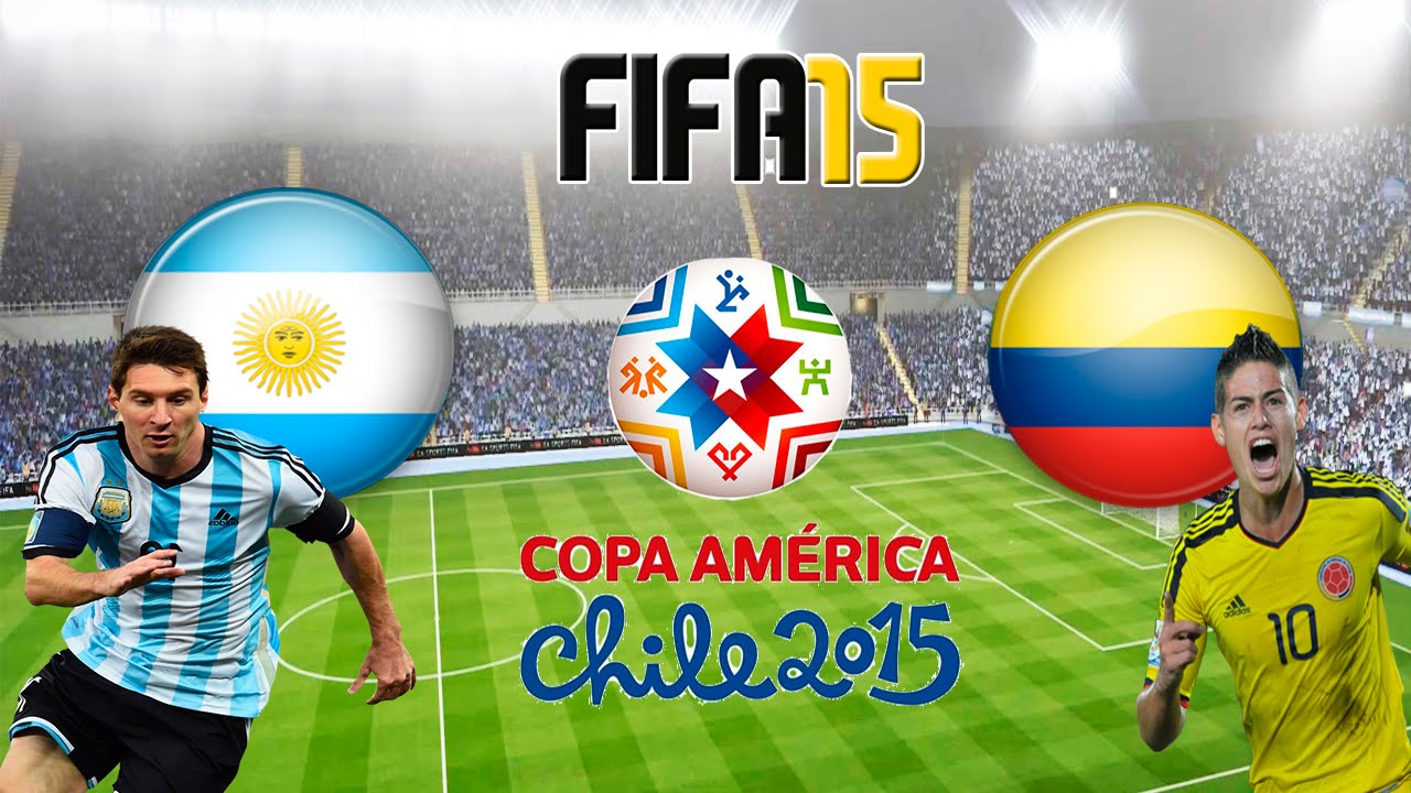 FIFA 15 - Copa América 2015 - Argentina x Colômbia - Melhores Momentos ...