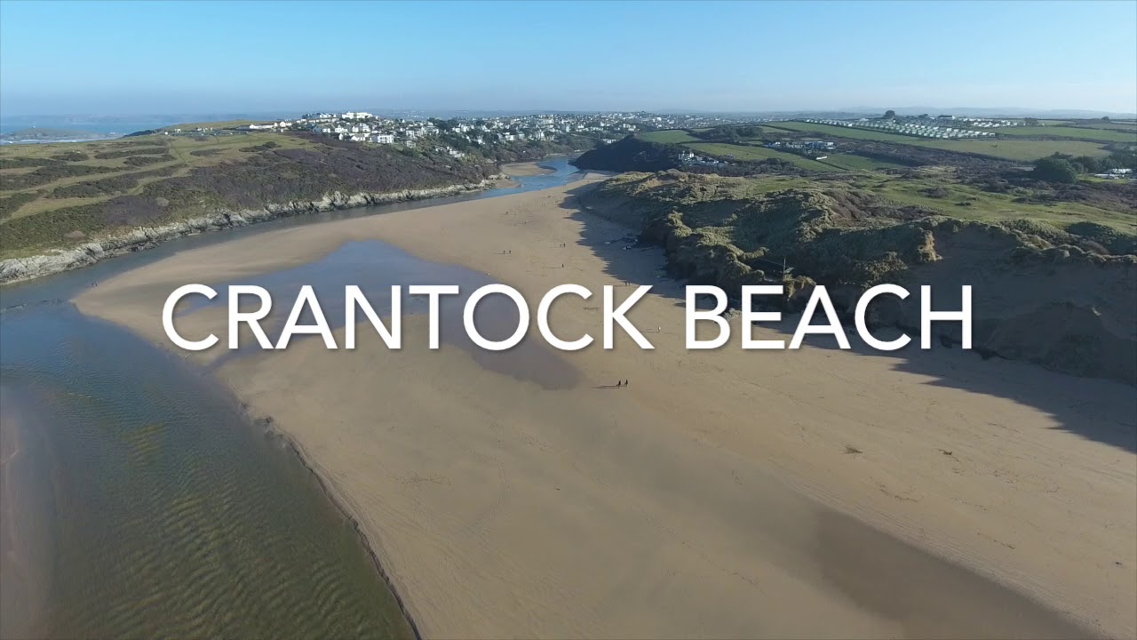 Crantock from above - YouTube