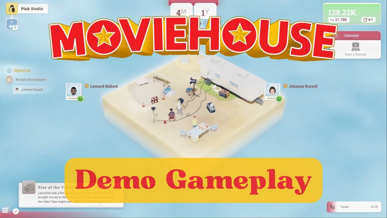 Moviehouse Demo Gameplay: Script, Produce & Distribute in the Movie ...