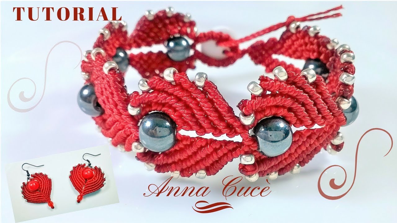 Tutorial macrame bracelet " Heart "/ How to make a bracelet for valentine's day - YouTube