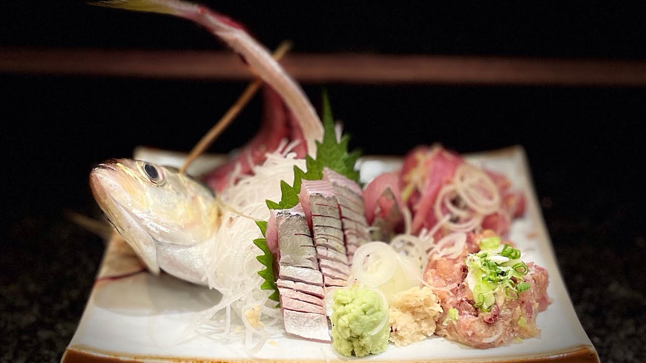 Aji 3 Shurui Sashimi & Shako Sushi - YouTube
