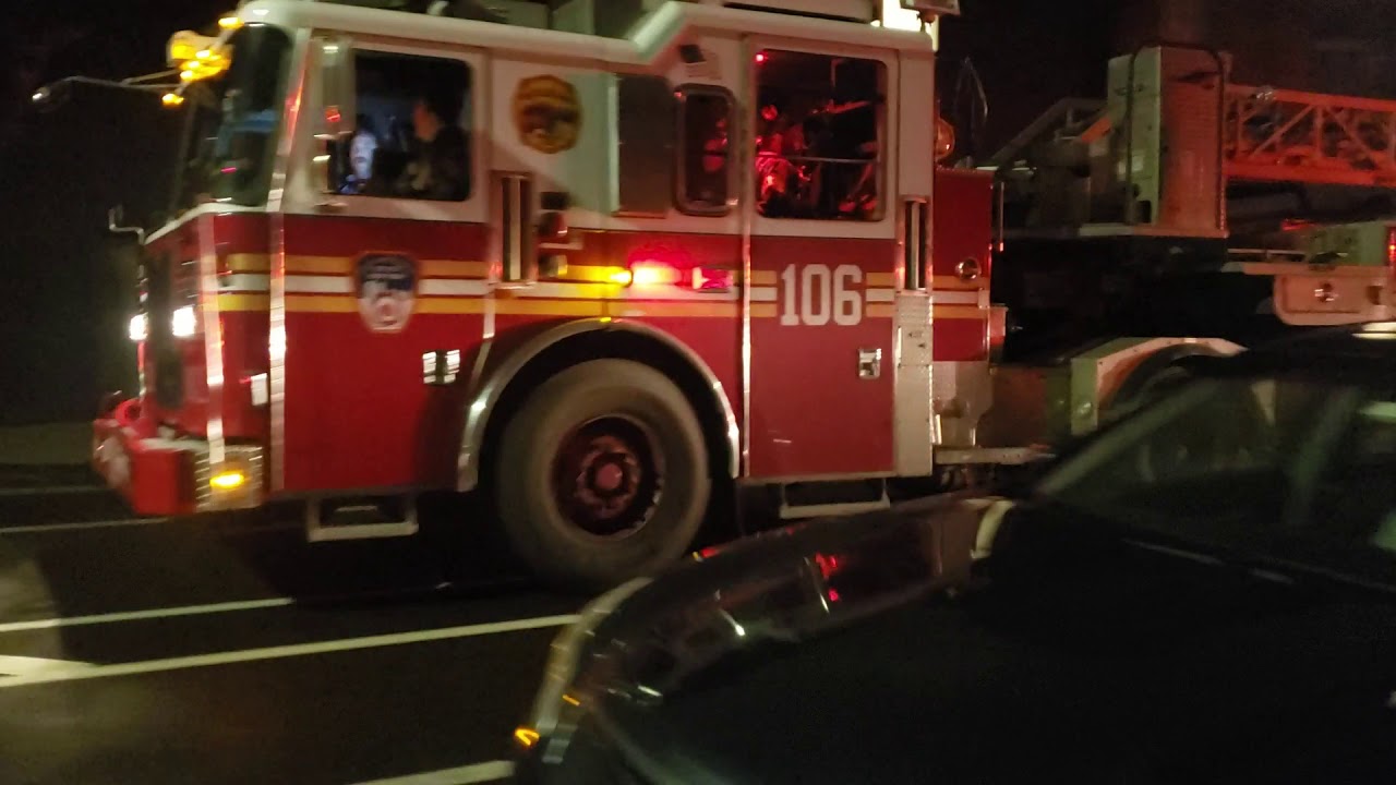 Engine 221,Engine 238,Ladder 106,Ladder 146 at a electrical fire ...