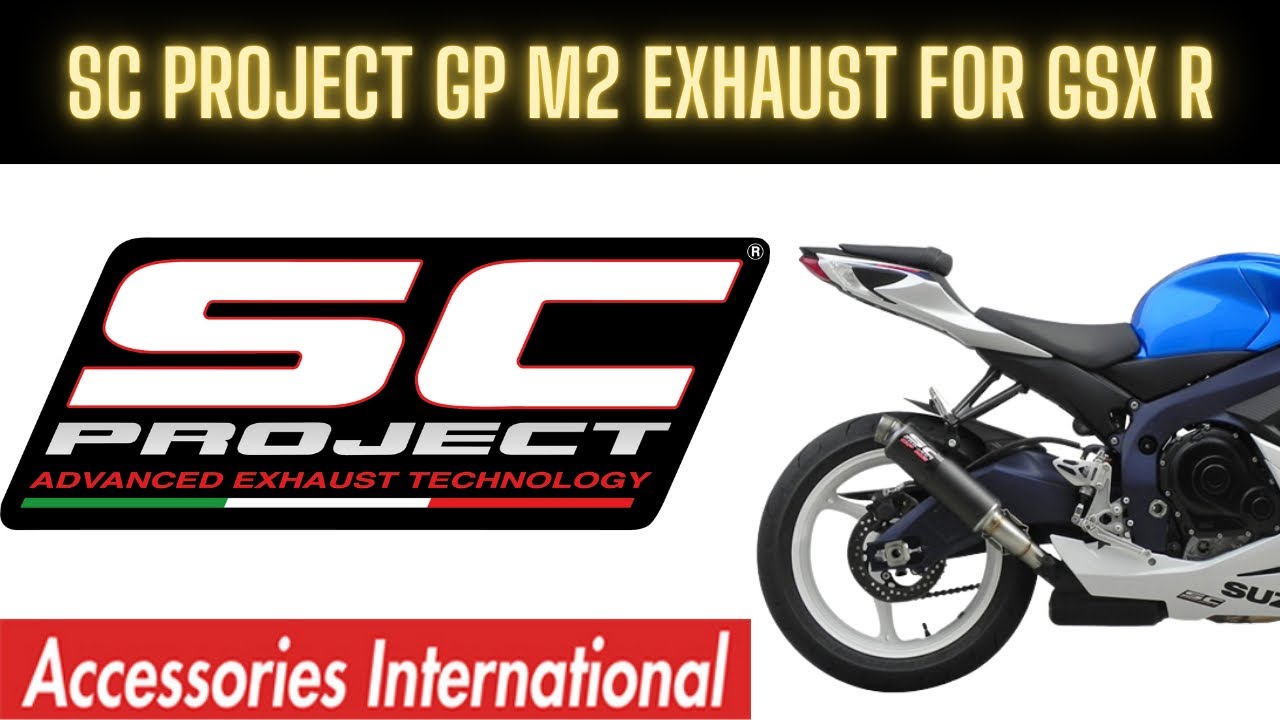 SC Project GP M2 Exhaust for GSX-R600 / 750 2011-2016 (S09-18C ...