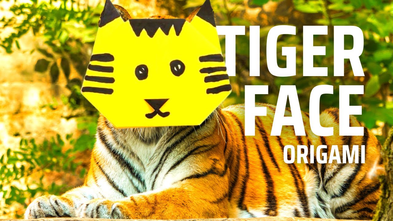 Easy and Adorable Tiger Face Origami Tutorial: Fold Your Own Fuzzy ...