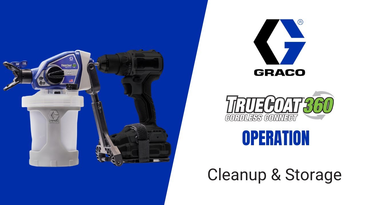 Magnum by Graco TrueCoat 360 Cordless Connect - Tutorial: Cleanup and ...