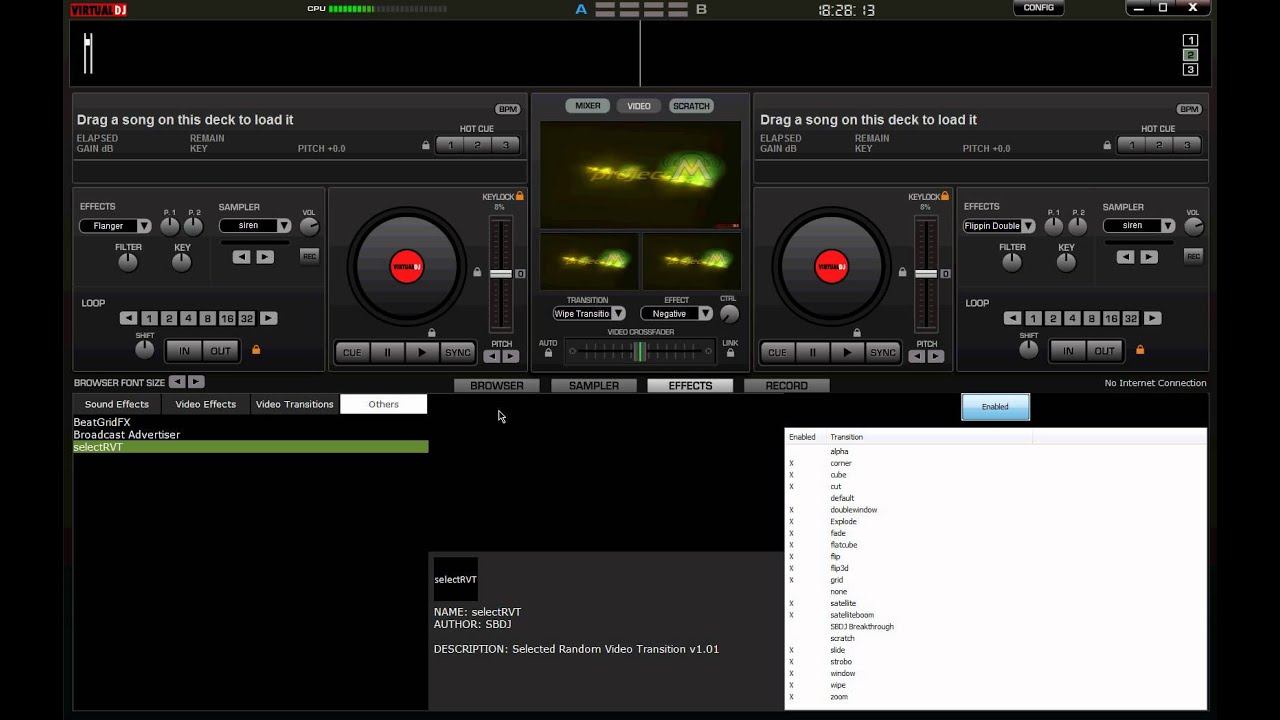 Virtual DJ Effect: selectRVT - YouTube