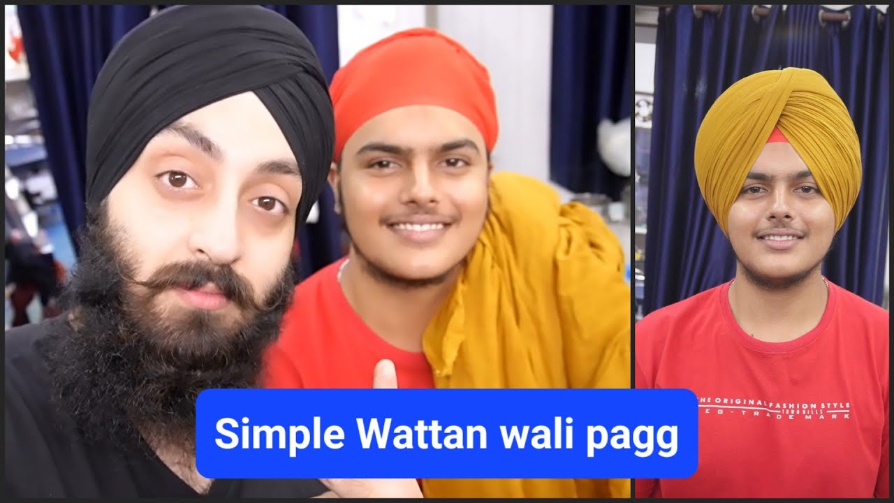 Simple Wattan wali pagg | Easy Way - YouTube