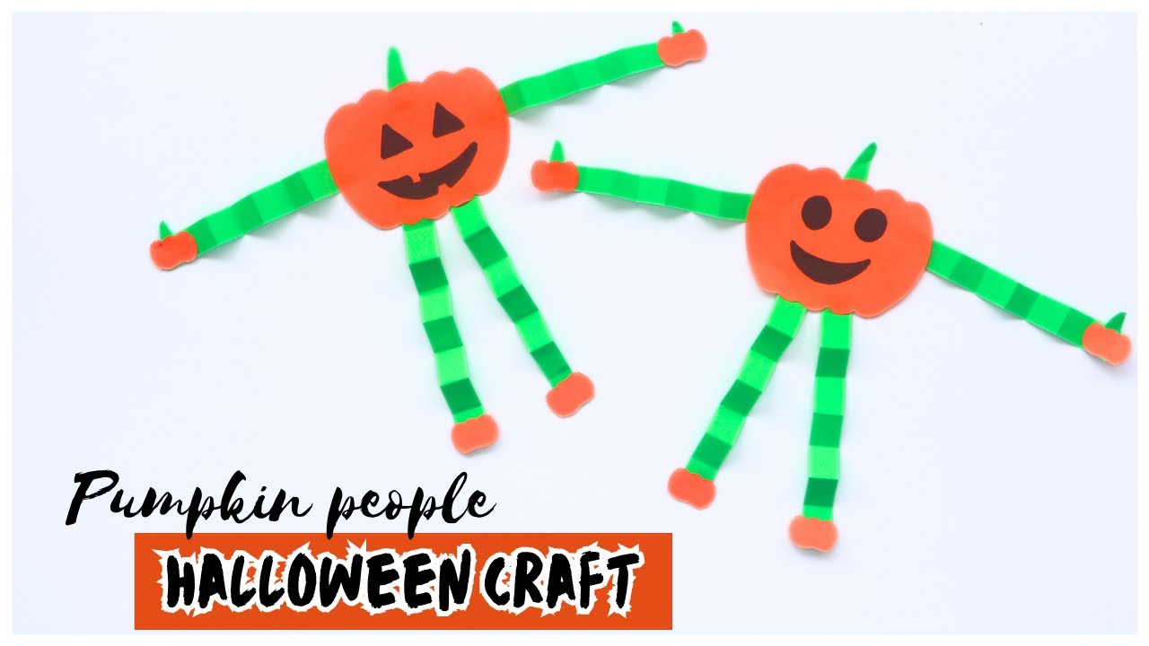 Pumpkin People Halloween Paper Craft - YouTube