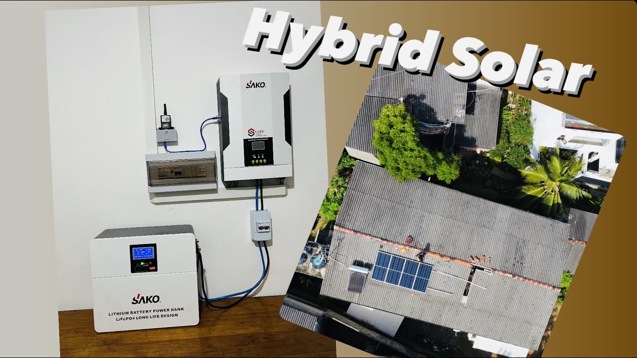Hybrid Solar Power System Instalation - YouTube