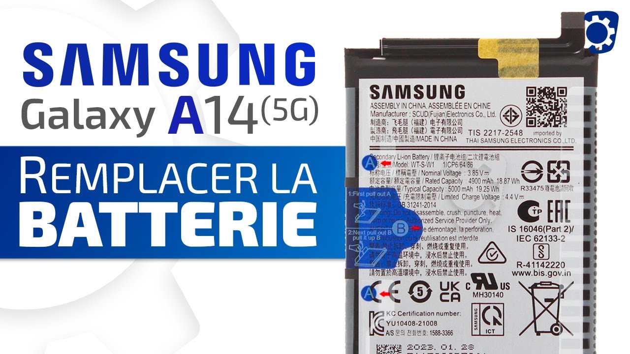 Comment changer la batterie du Samsung Galaxy A14 ? - YouTube