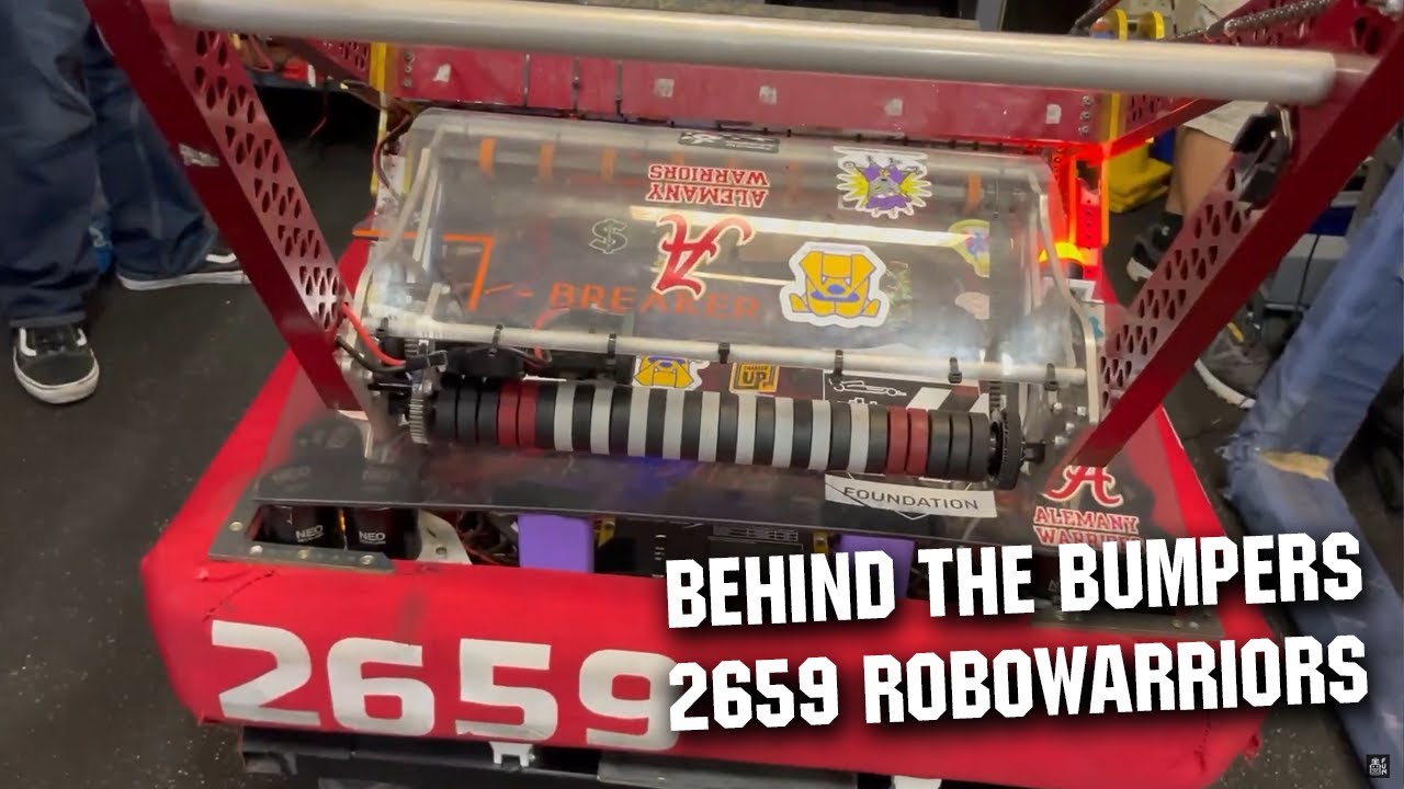 Behind the Bumpers | 2659 RoboWarriors | Charged Up Robot - YouTube