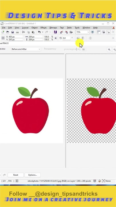 Very easy tracing coreldraw, simple tracing coreldraw, & auto tracing coreldraw #shorts # ...