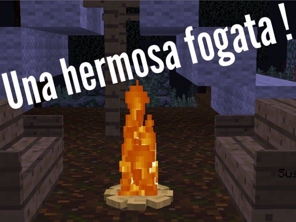 Tutoriales #2 Como hacer una fogata en minecraft SIN MODS - YouTube