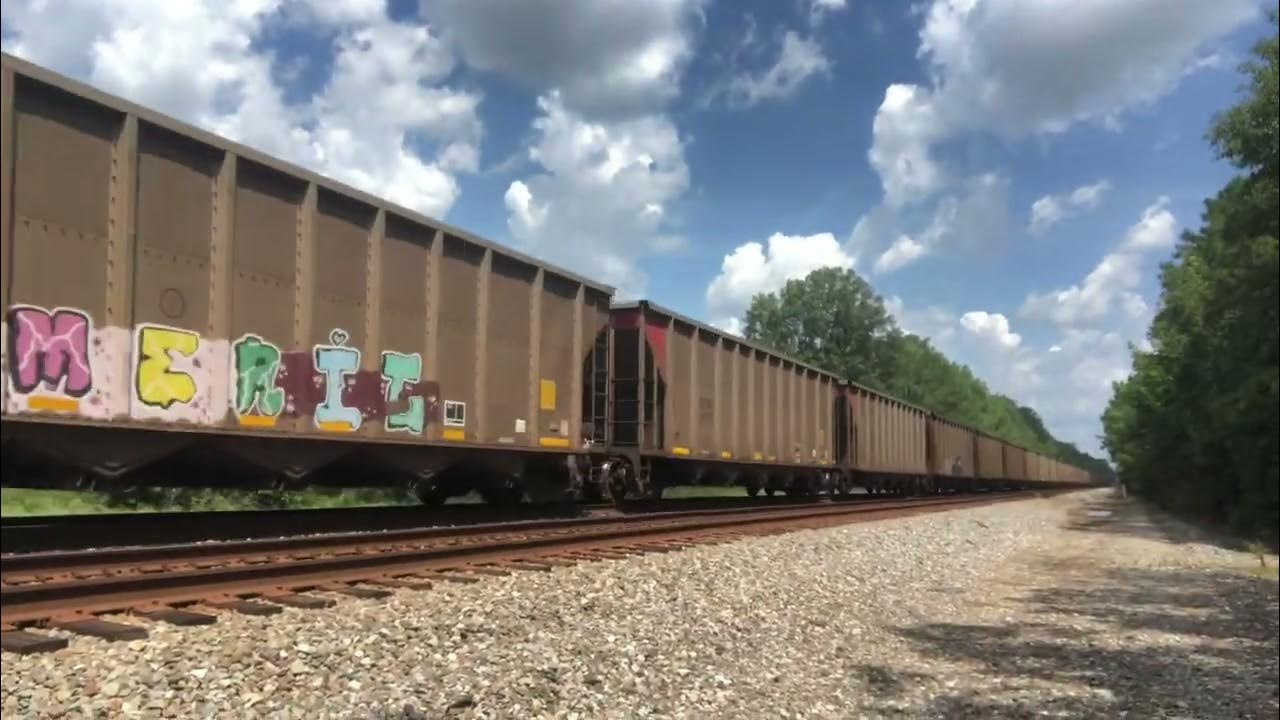 5112 SB Long Loaded Dusty CSX Coal Train With End Train DPU Alright - YouTube