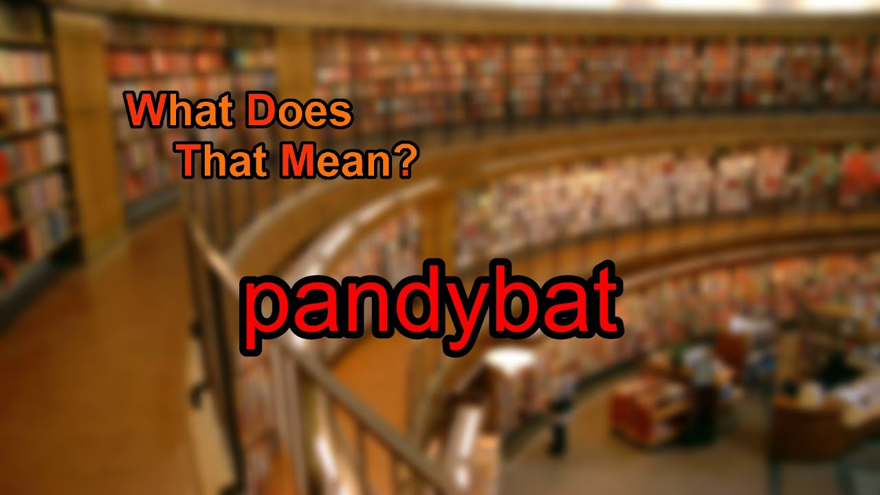 What does pandybat mean? - YouTube