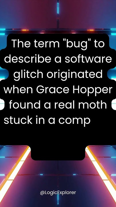 Origin of 'Bug' in Coding | CS FUN FACTS #history #facts #algorithm # ...