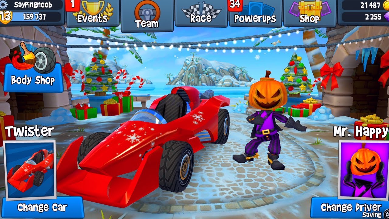 MR.HAPPY CHRISTMAS - Beach Buggy Racing 2 - YouTube