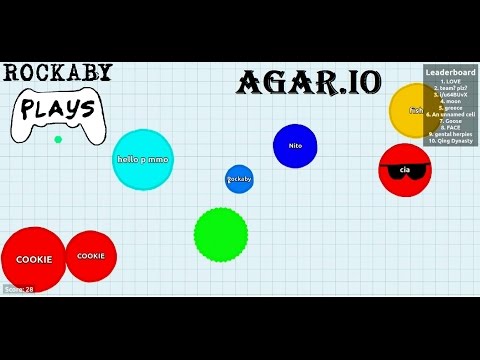AGAR.IO Eat all the Smaller Dots! - YouTube
