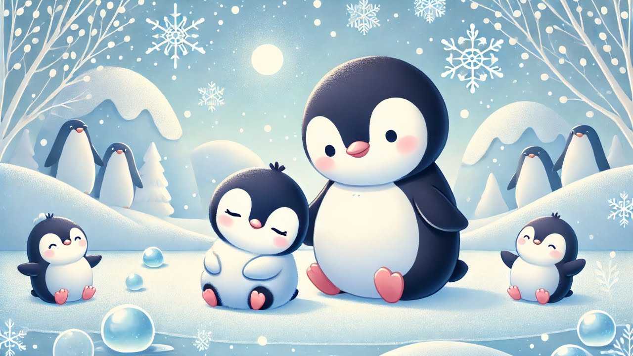 Starlight Lullabies | Cozy Penguin Dreams & Relaxing Sleep Music for ...