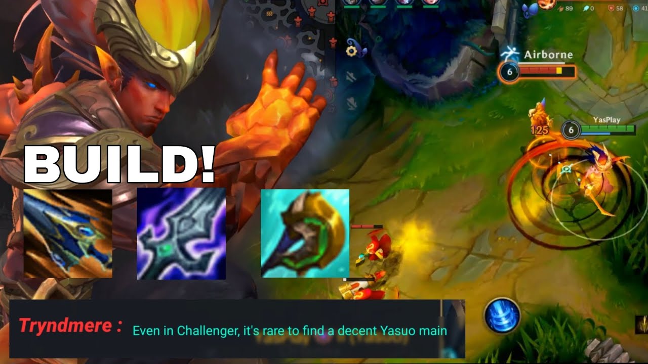 3 ITEM COMBO BUILD YASUO | BEST BUILD & RUNES YASUO SOLO BEST SOLO ...