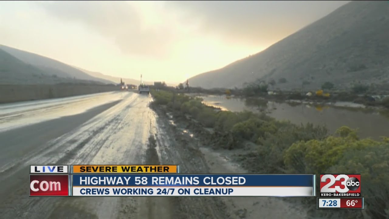 Highway 58: still flooded, still closed - YouTube
