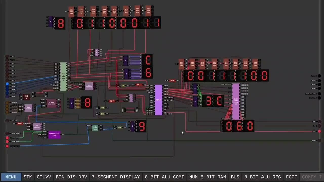 Digital Logic Sim. 8-Bit computer. - YouTube