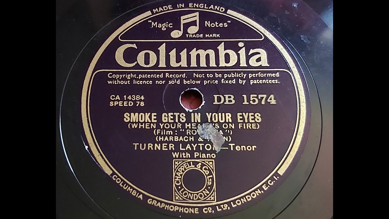 Turner Layton 'Smoke Gets In Your Eyes' 1934 78 rpm - YouTube