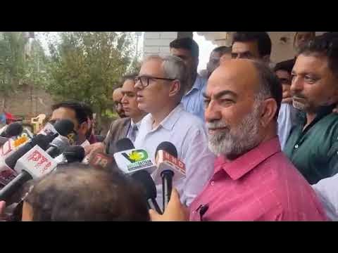 NC Vice President, Omar Abdullah visits Ganderbal as a part of the party's - YouTube