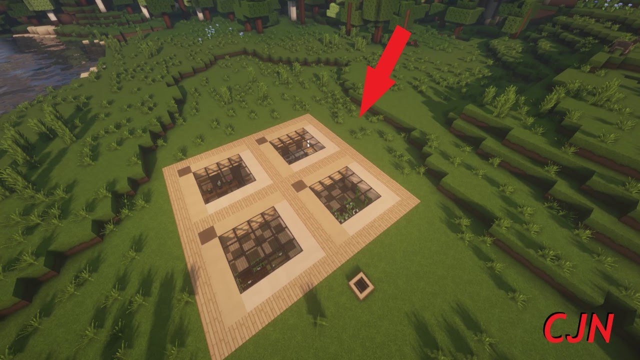Minecraft: Making a Oak Trapdoor House - YouTube