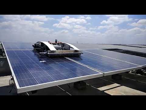 Solar Panel Cleaning Robot 1 - YouTube
