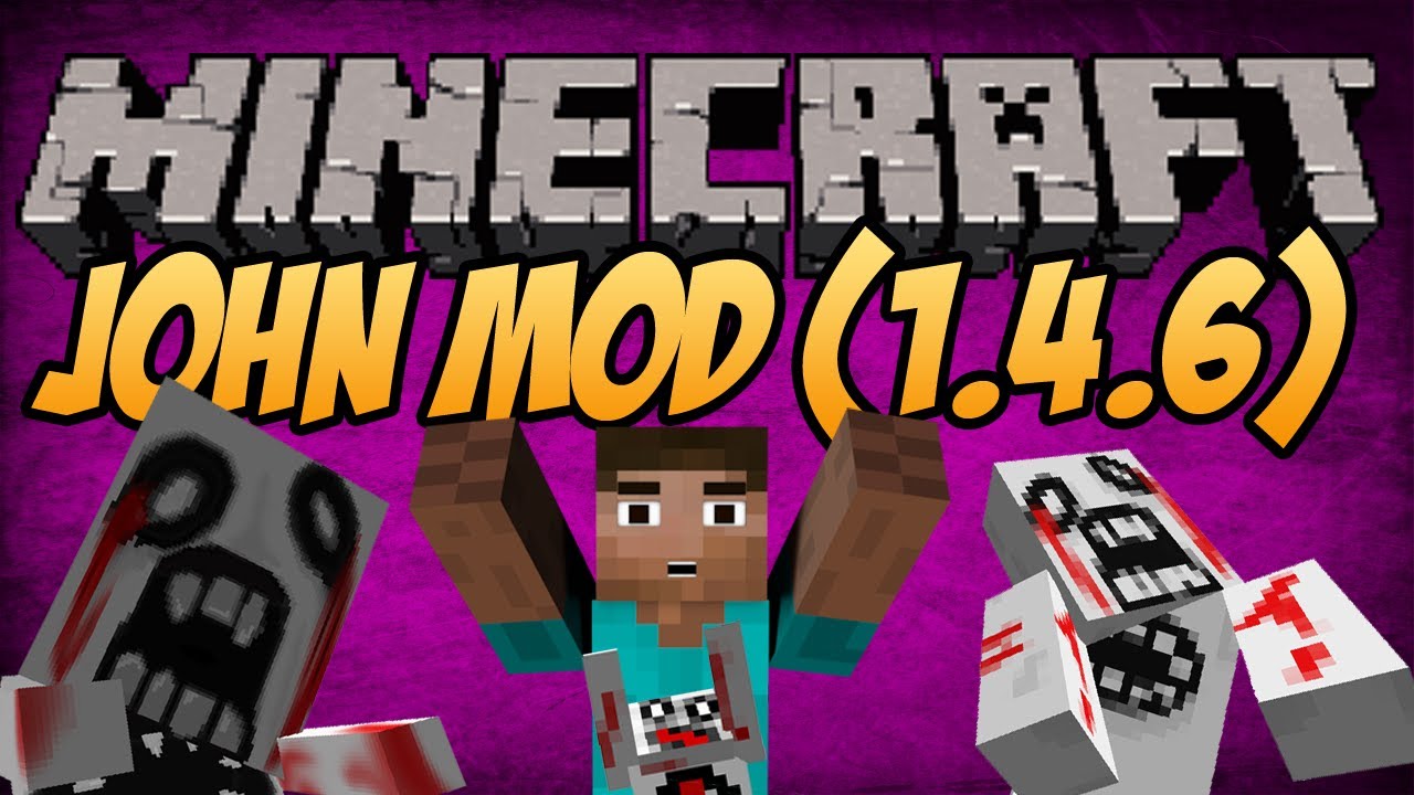 Minecraft Mods | JOHN MOD - Scary New Beasts! [1.4.6] - YouTube