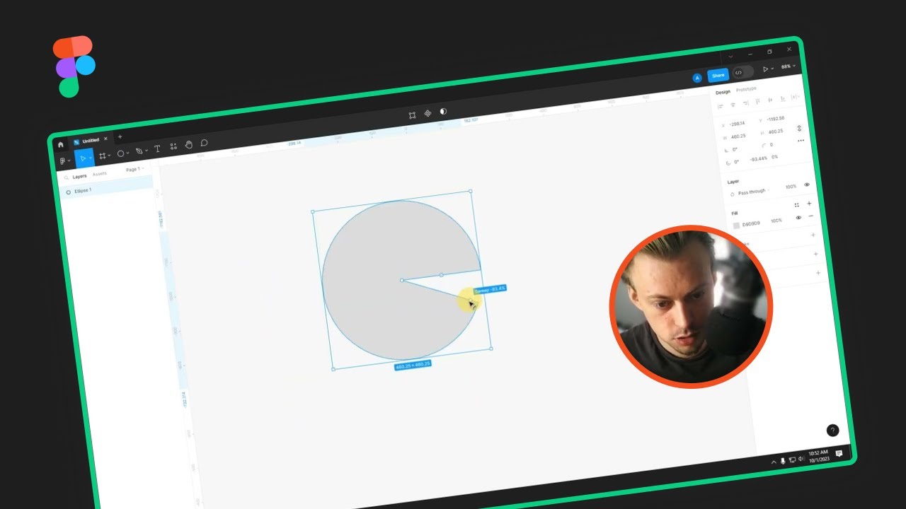 How do you make an arc in Figma - YouTube