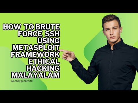 How To Brute Force SSH Using Metasploit Framework Ethical Hacking Tutorial Malayalam - YouTube