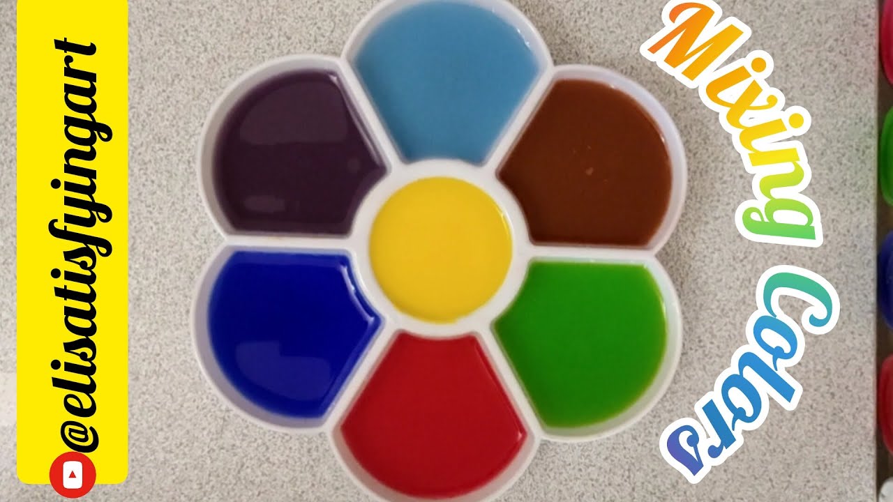 Mixing Colors And Creating New Colors!🎨🖌️# art #satisfying #mixedcolors ...