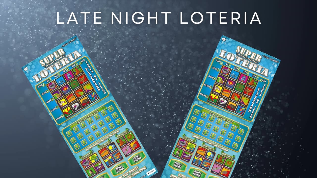 SUPER LOTERIA TEXAS LATE NIGHT LOTTERY - YouTube
