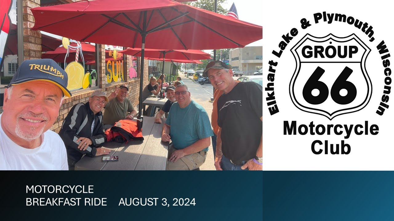 Motorcycle Breakfast Ride-Group 66 Motorcycle Club- 8-3-2024 - YouTube