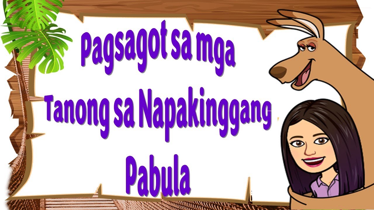 Pagsagot sa mga Tanong sa Napakinggang Pabula | Teacher Beth Class TV ...