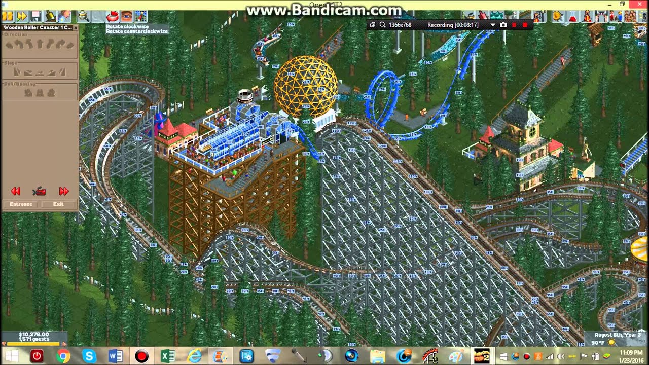 Lets Play Open RCT2 Crumbly Woods Part 4 *Park Finished* - YouTube