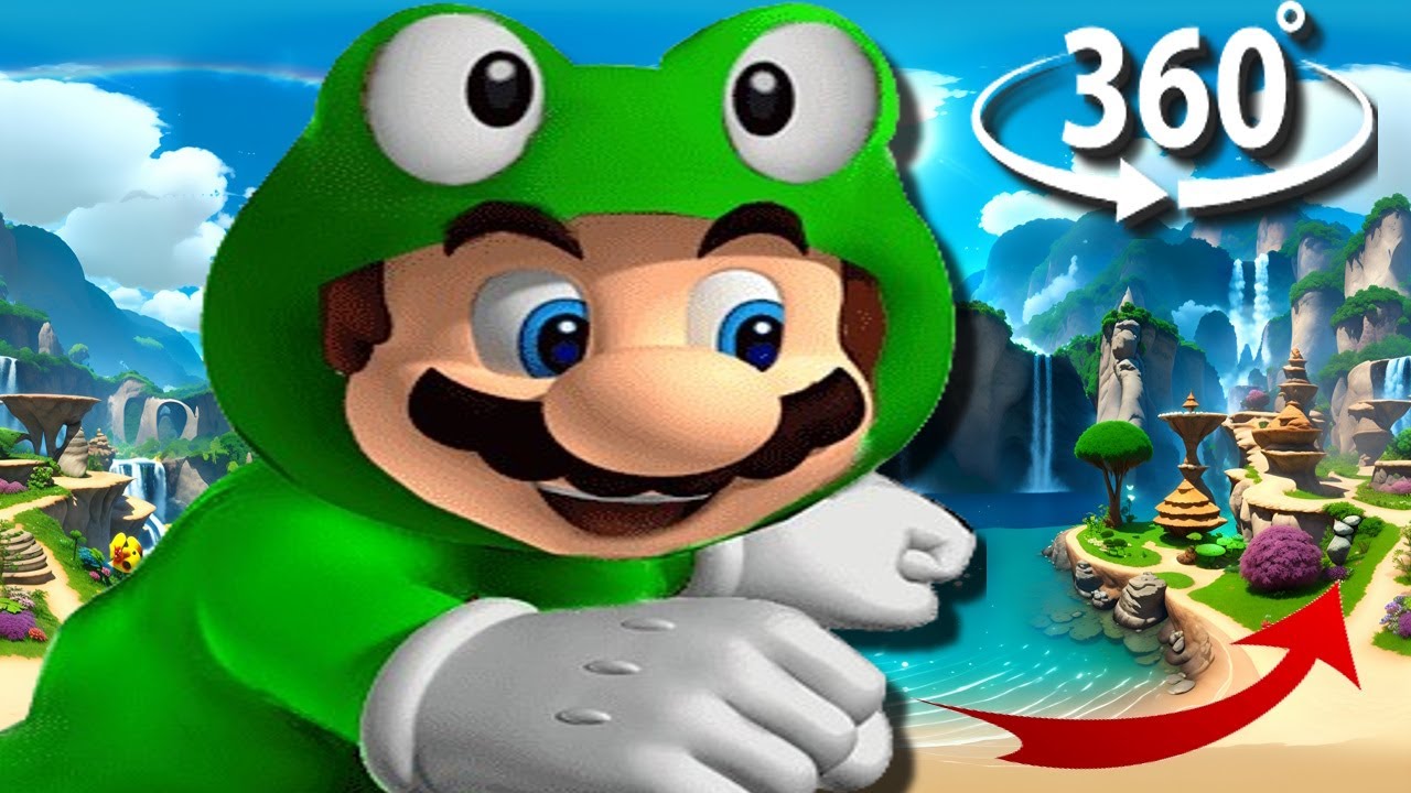 🔍 Mario is lost Find Mario in 360° VR Animation 256 Super Mario - YouTube