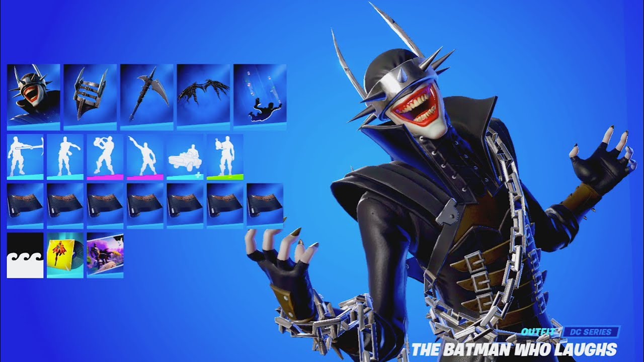 THE BATMAN WHO LAUGHS Skin Showcase in Fortnite - YouTube