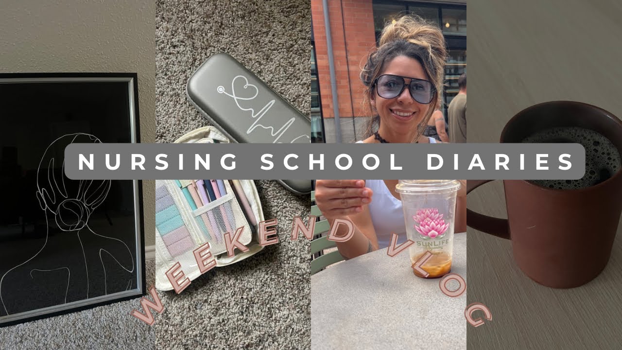 WEEKEND WITH A NURSING STUDENT | meetings, school work, family time ...