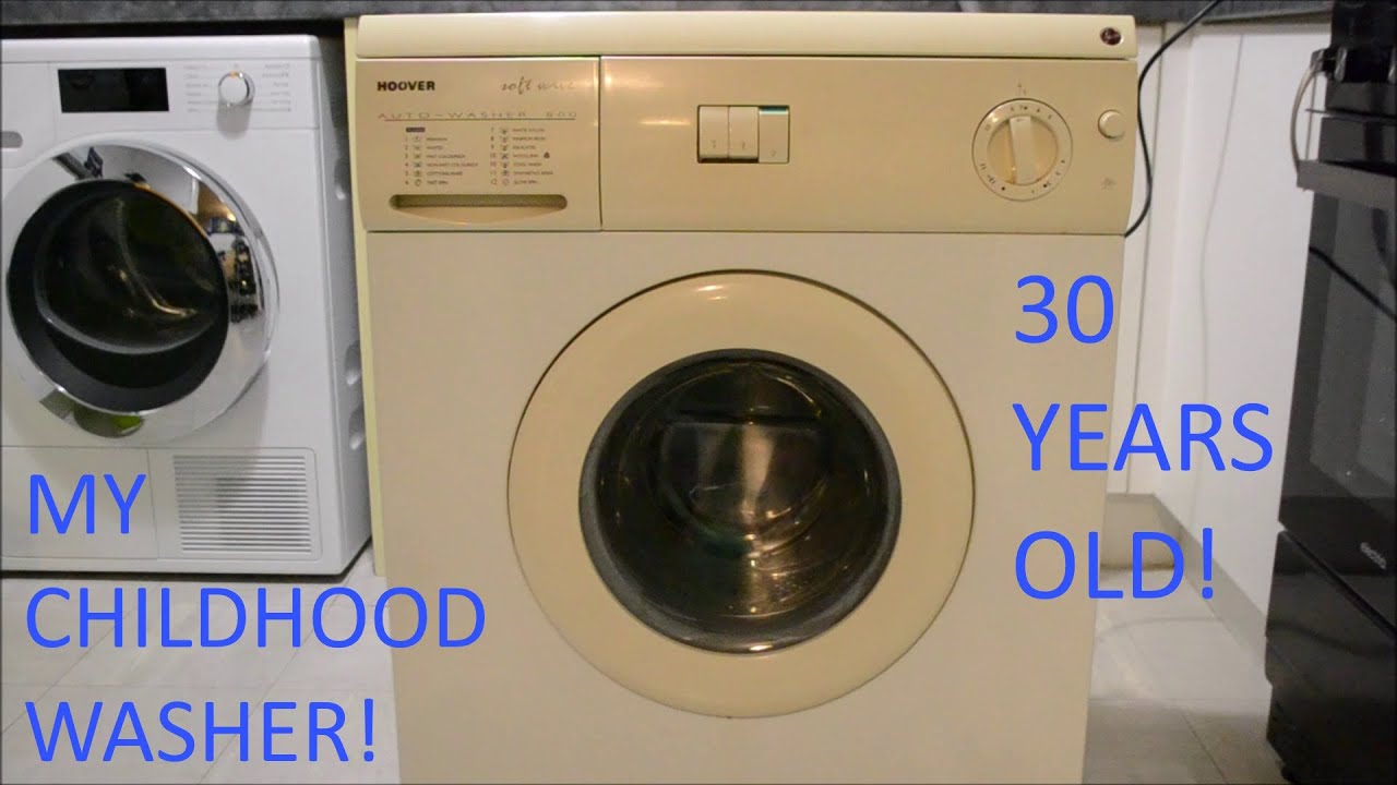my 1994 hoover softwave 800 AC268 washing machine, on a final spin ...
