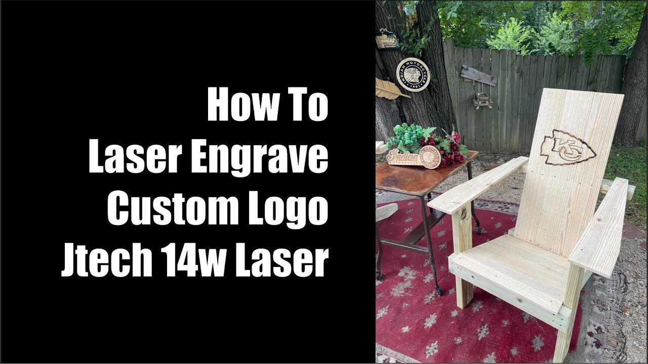 How To Laser Engrave a Custom Logo with the JTech 14w Laser - YouTube