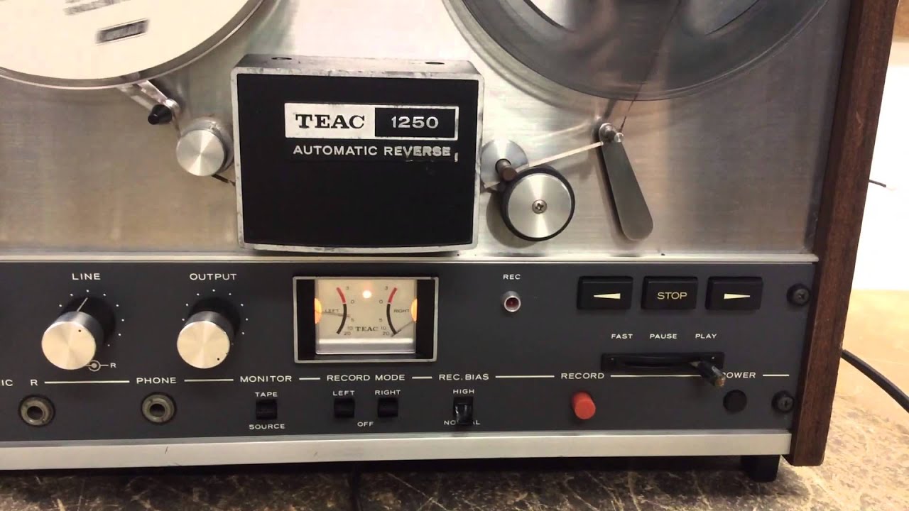 Teac 1250 Reel To Reel - YouTube