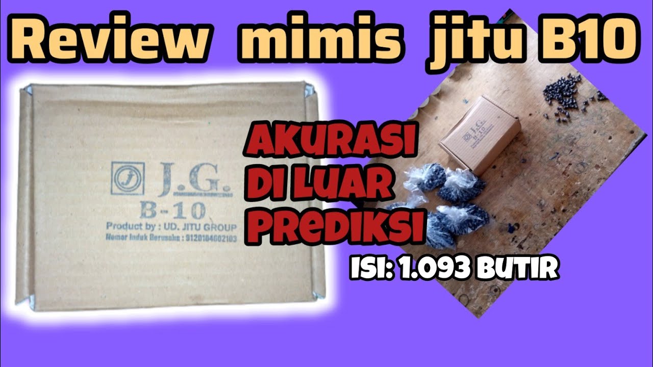 review mimis jitu B 10 pada senapan sharp innova standar pabrik - YouTube